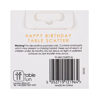 Table Fun Rainbow "Happy Birthday" Scatter