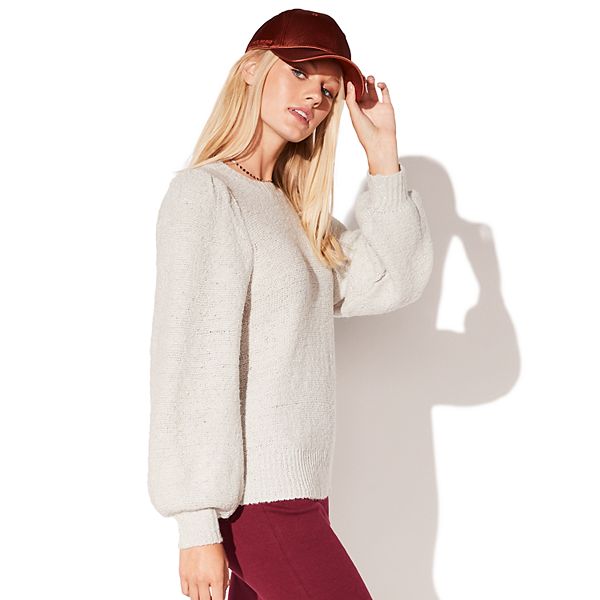 Juniors' Vylette™ Balloon Sleeve Sweater