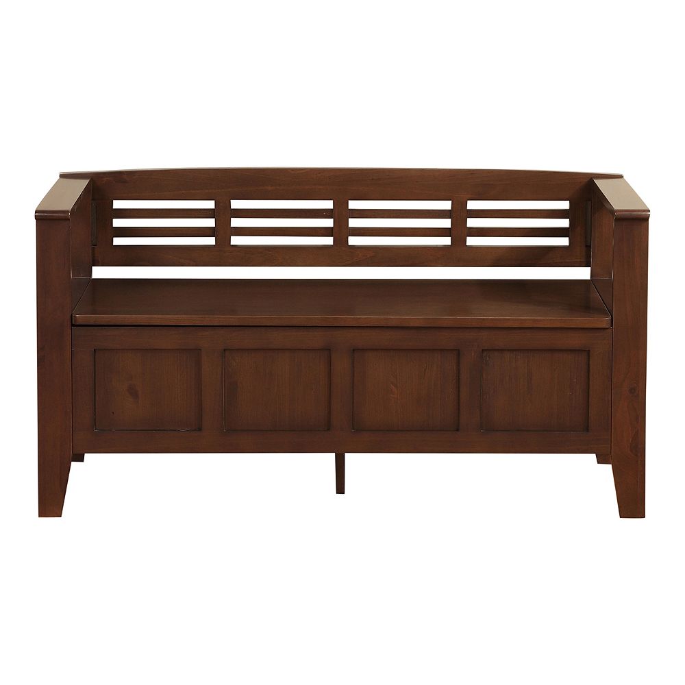 Simpli Home Adams Entryway Hidden Storage Bench