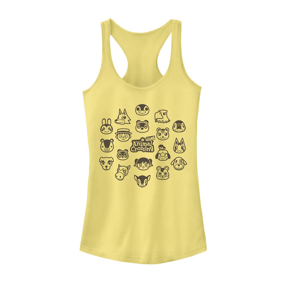 Juniors' Animal Crossings Villagers Group Shot Tank Top