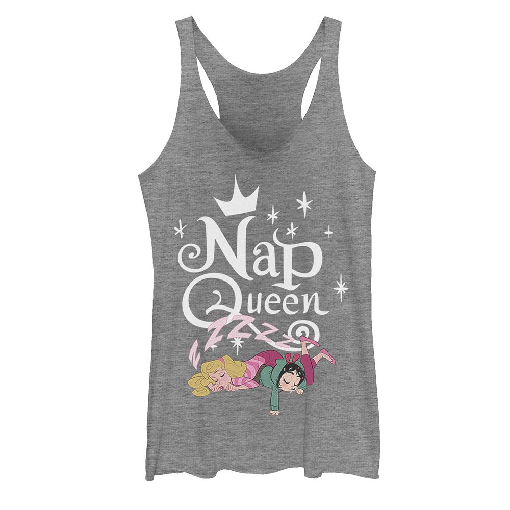 Disney's Wreck It Ralph 2 Comfy Princess Nap Queen Juniors' Tank Top