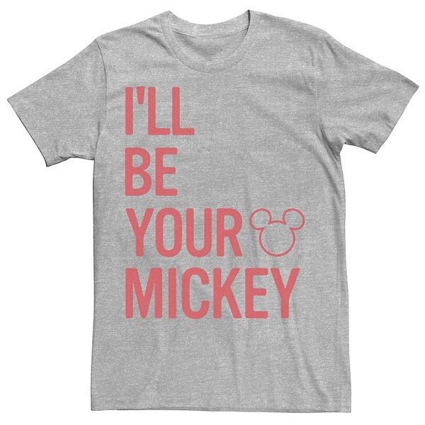 Disney's Mickey Mouse I'll Be Your Mickey Word Stack Logo Men's Tee