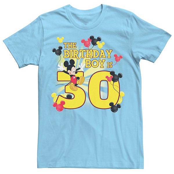 Disney's Mickey & Friends Men's 30 Year Old Birthday Boy Tee