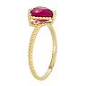 Tiara 10k Gold Ruby Twist Ring