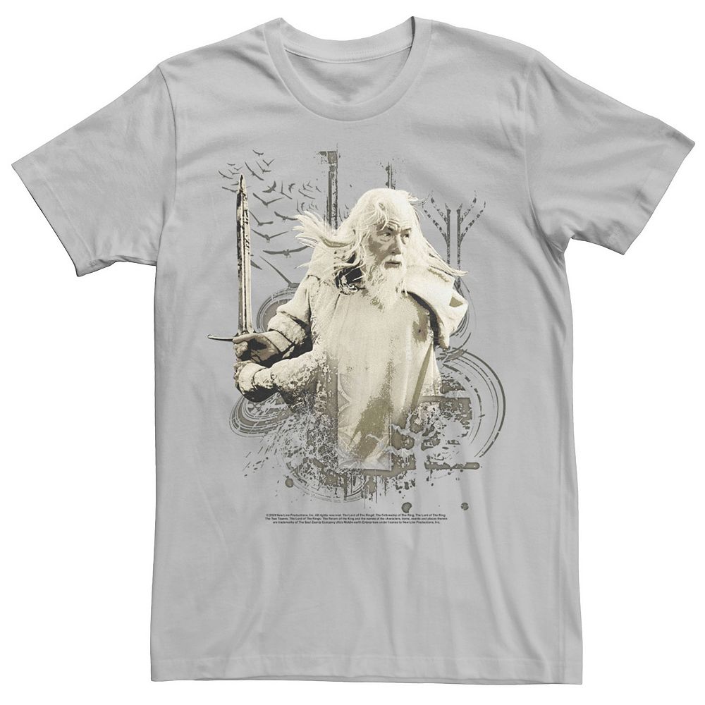 Men's Lord Of The Rings Battle Ready Gandalf Photo Real Tee