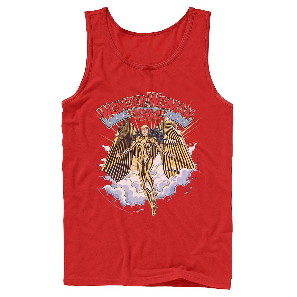 Men's DC Comics Wonder Woman Gold Suit Wonder Retro Comic Tank Top