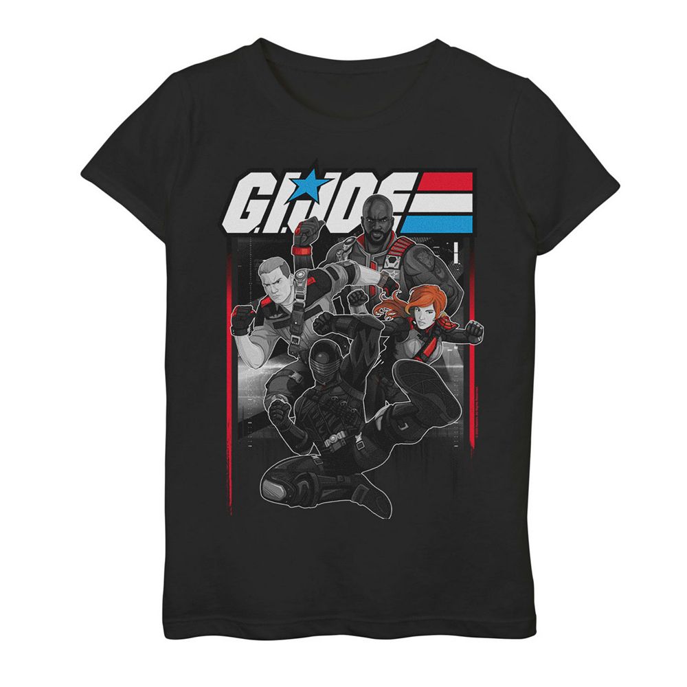 Girls 7-16 G.I. Joe Group Poster Graphic Tee