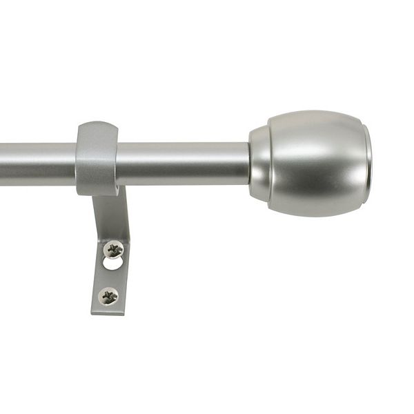 Montevilla 5/8" Diameter Cap Adjustable Curtain Rod Set
