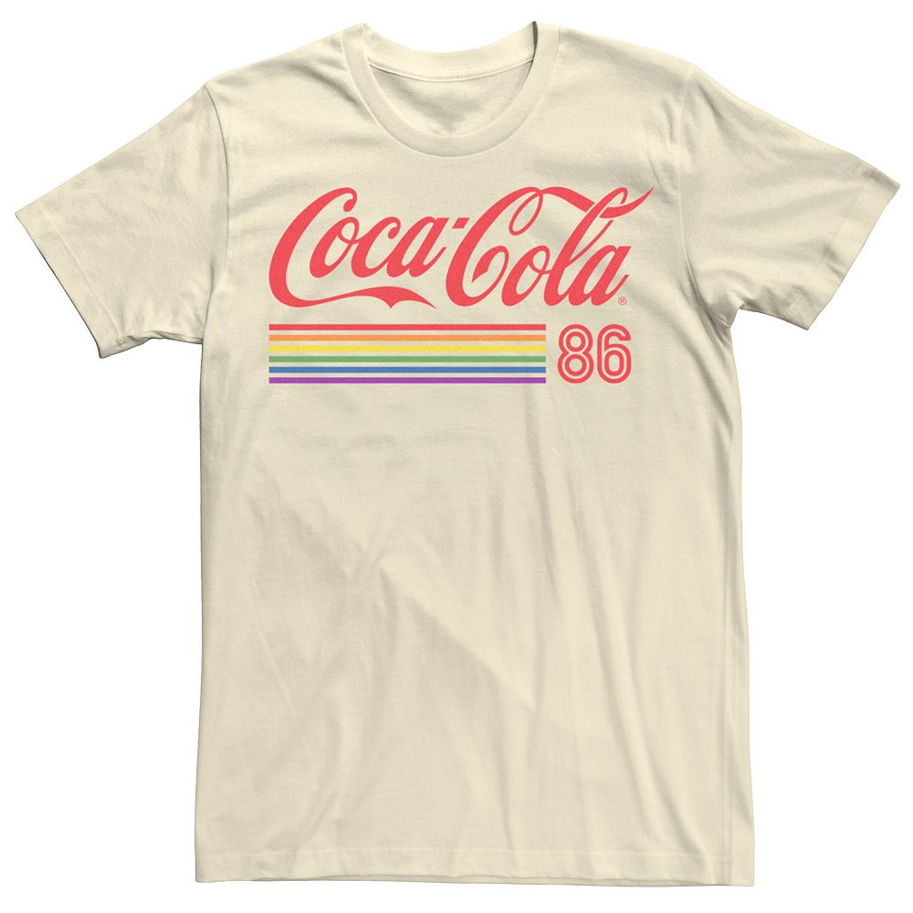 Adult Coca-Cola Pride Rainbow Stripe 86 Logo Tee