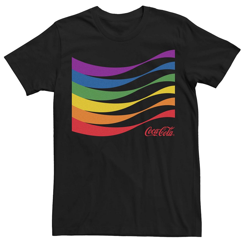 Adult Coca-Cola Pride Rainbow Wave Logo Tee