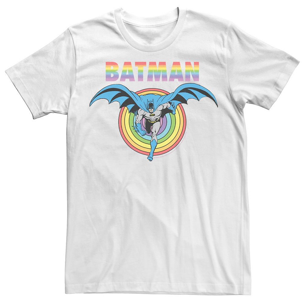 Adult DC Comics Pride Batman Rainbow Run Tee