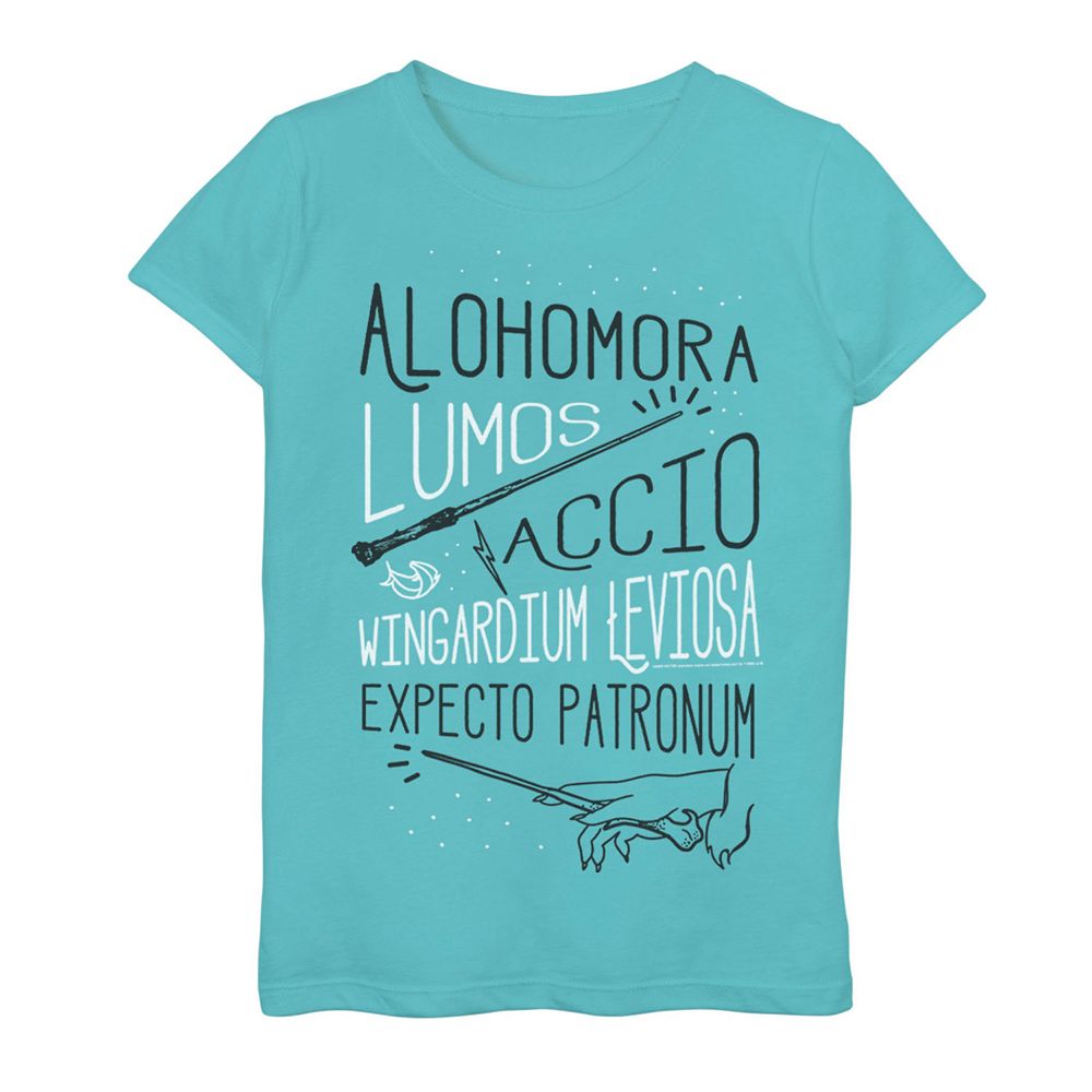 Girls 7-16 Harry Potter Spell Stack Poster Graphic Tee