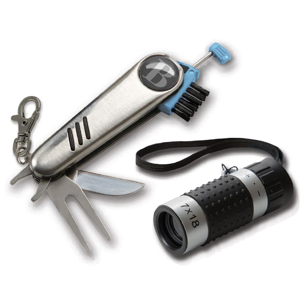 Brookstone Golfer's Multi Tool & Distance Finder Set