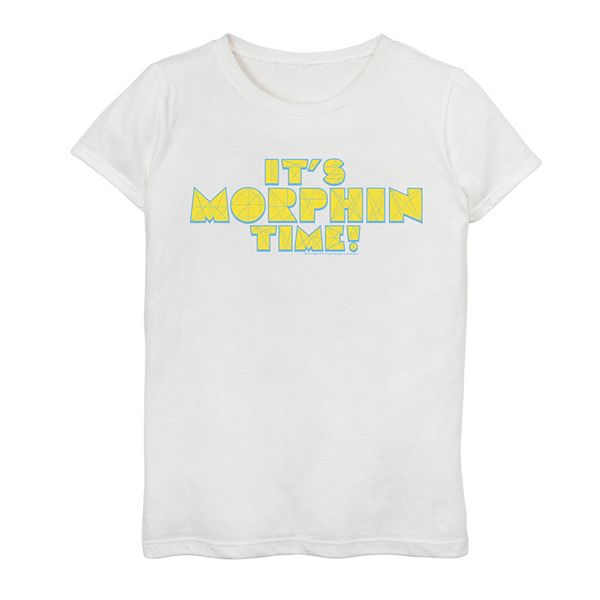Girls 7-16 Power Rangers It's Morphin Time Polygon Text Tee