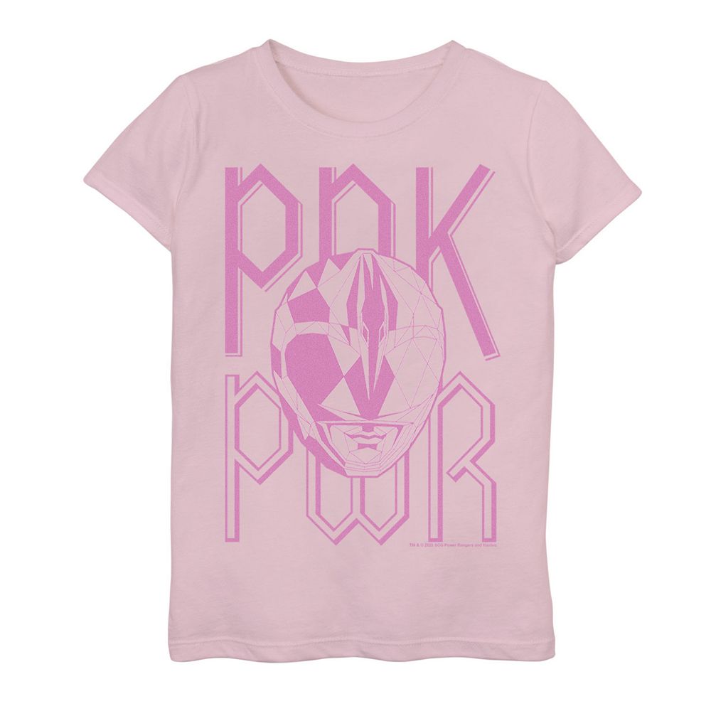 Girls 7-16 Power Rangers Pink Ranger PNK PWR Tee