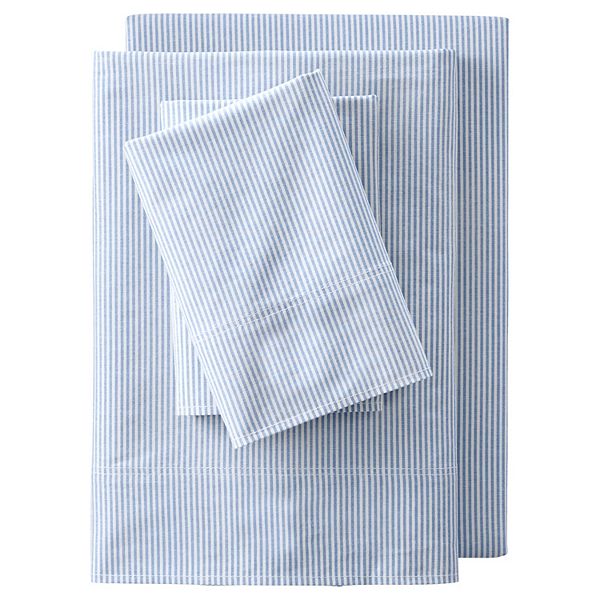 Lands' End Oxford Stripe Sheet Set