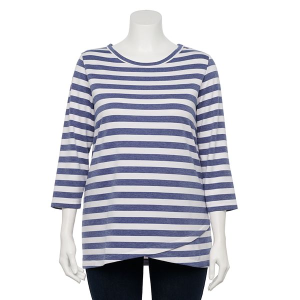 Plus Size Croft & Barrow® Tulip Hem Tunic