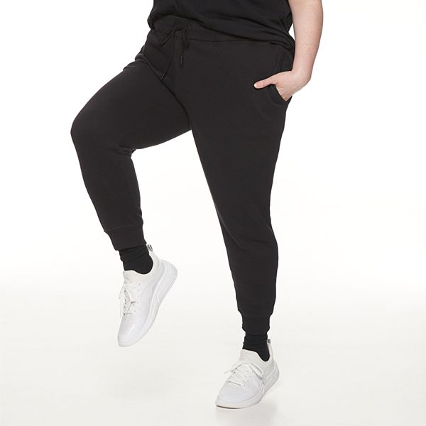 Plus Size EVRI™ Ribbed-Hem Jogger Pants