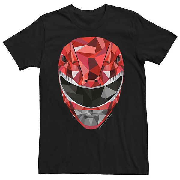 Men's Power Rangers Red Ranger Poly Portrait Tee