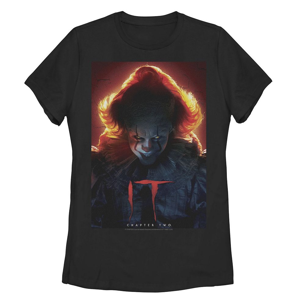 Juniors' IT Chapter 2 Pennywise Glowing Portrait Tee