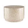 Linon Perrin Capiz Mosaic Coffee Table