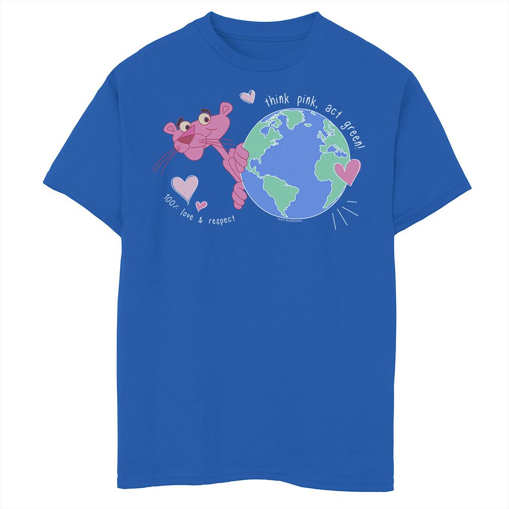 Boys 8-20 The Pink Panther Think Pink Act Green Tee
