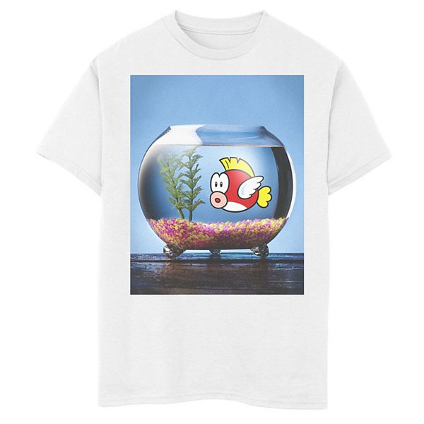 Boys 8-20 Nintendo Super Mario Fish In A Bowl Photo Graphic Tee