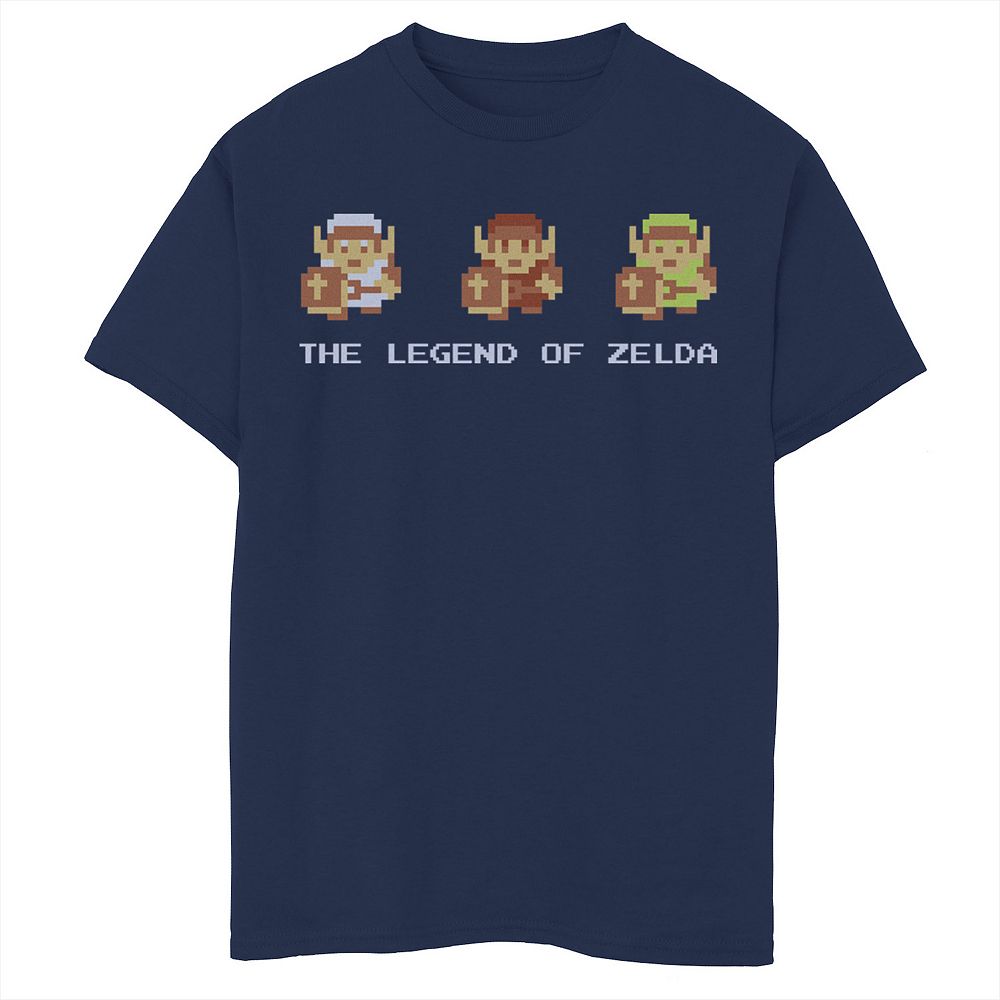 Boys 8-20 Nintendo Zelda Link 8-Bit Pixel Armor Graphic Tee