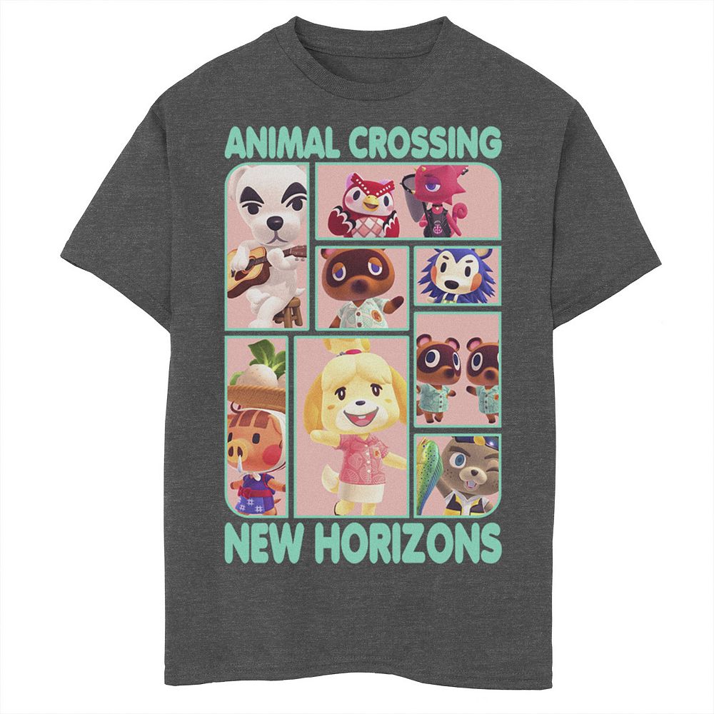 Boys 8-20 Animal Crossing New Horizons Group Box Up Graphic Tee