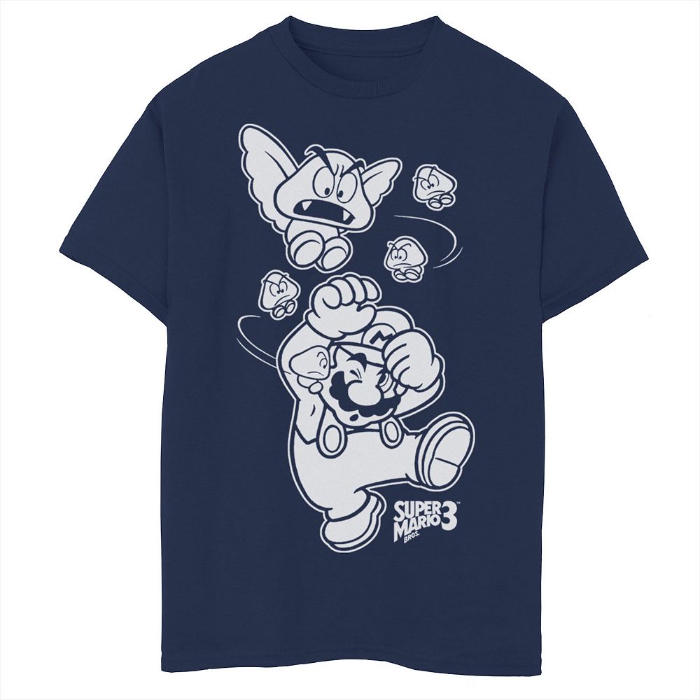 Boys 8-20 Super Mario Flying Goomba & Mario Graphic Tee