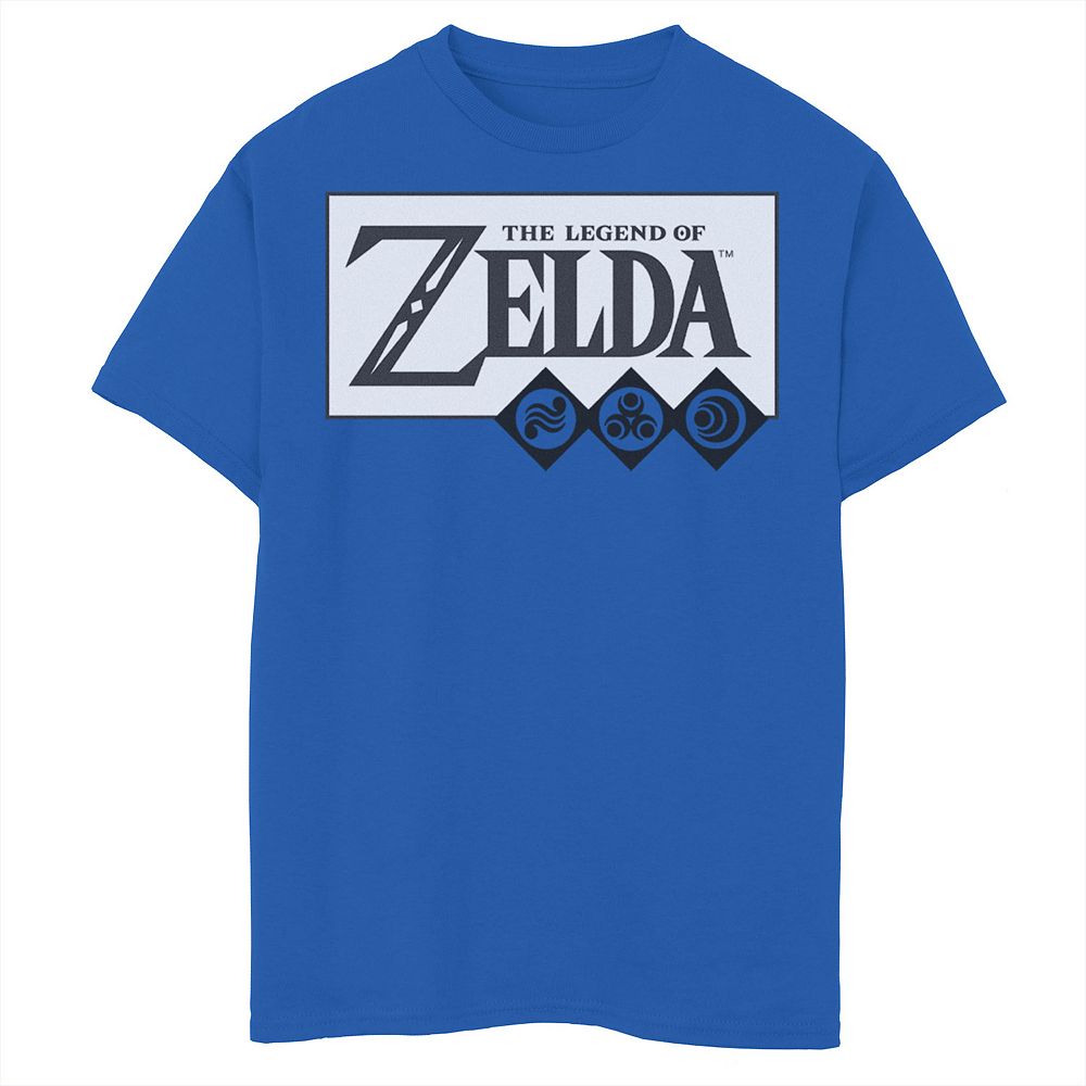 Boys 6-20 The Legend Of Zelda Elements Logo Graphic Tee