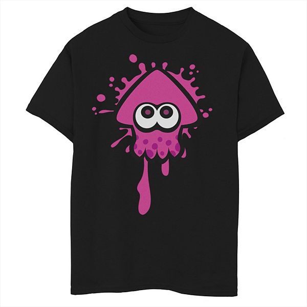Boys 8-20 Nintendo Splatoon Pink Inkling Squid Splat Graphic Tee