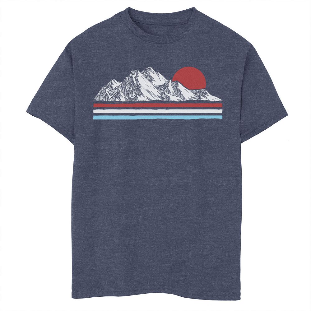 Boys 6-20 Fifth Sun Snowy Peaks With Sunset Graphic Tee