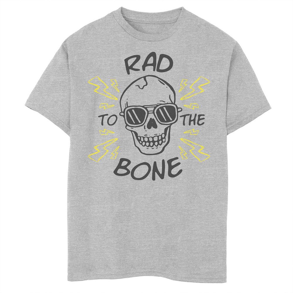 Boys 8-20 Fifth Sun Rad To The Bone Skull And Lightning Bolt Sketch ...