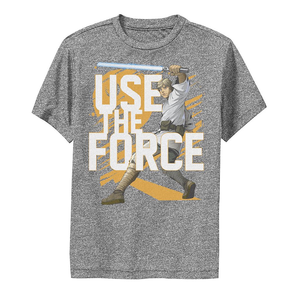 Boys 8-20 Star Wars Use The Force Luke Skywalker Performance Graphic Tee