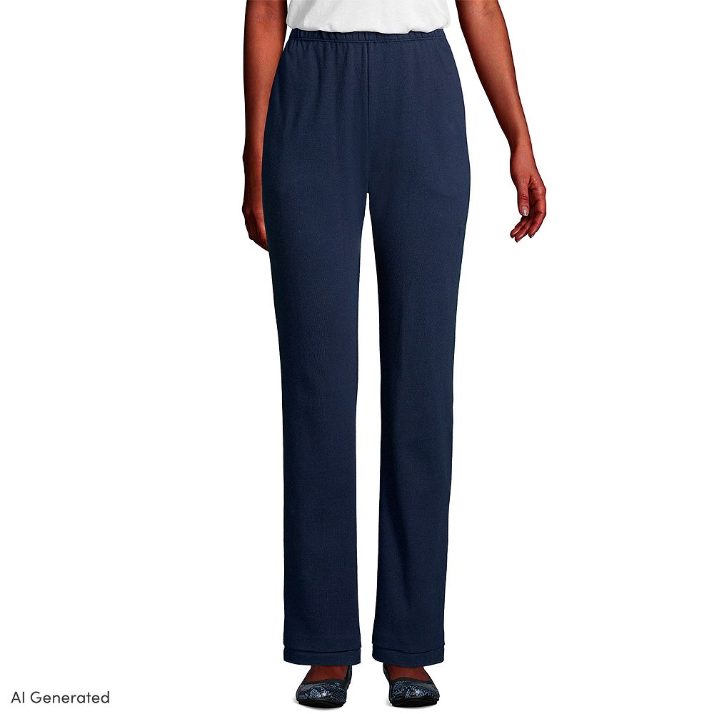 Women's Lands' End Sport Knit High Waist Pants