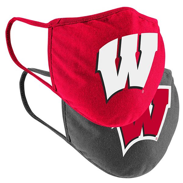 Adult Wisconsin Badgers 2-Pack Face Masks
