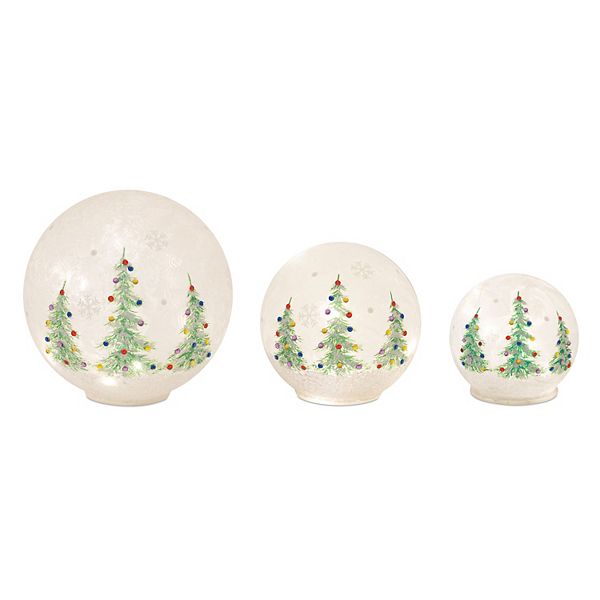 Melrose Christmas Tree Globe 3-pc. Set