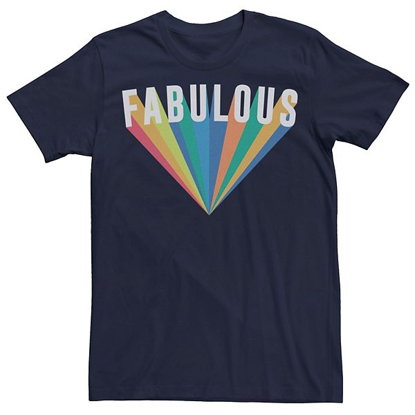 Men's Fifth Sun "Fabulous" Rainbow Burst Tee