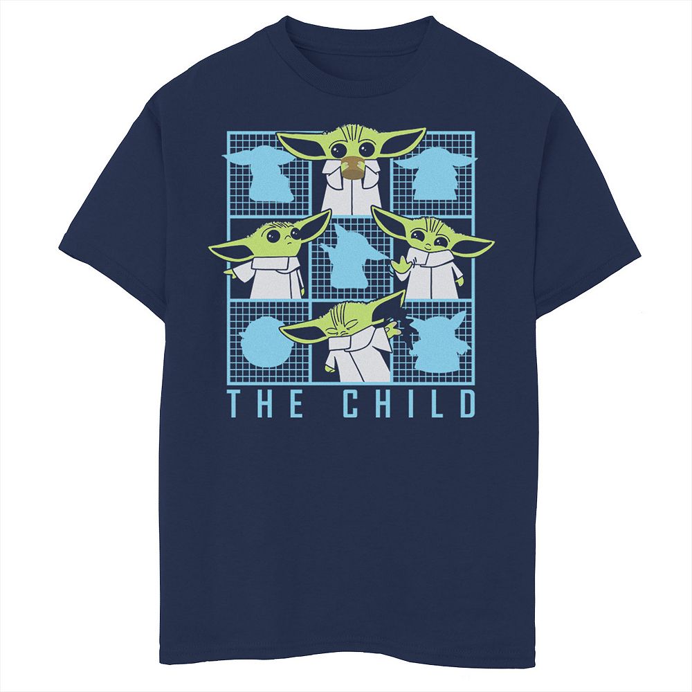 Boys 6-20 Star Wars The Child aka Baby Yoda Box Grid Graphic Tee
