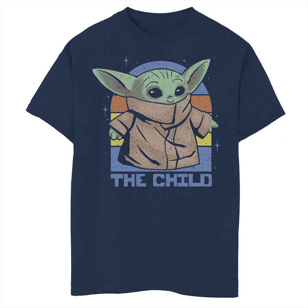 Boys 8-20 Star Wars The Child aka Baby Yoda Retro Sunset Graphic Tee