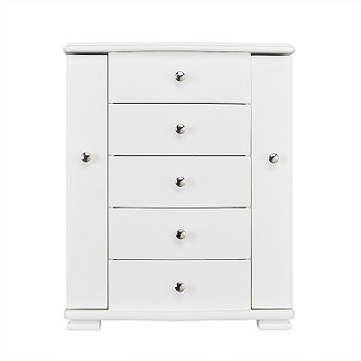 Contemporary Tall White Jewelry Box