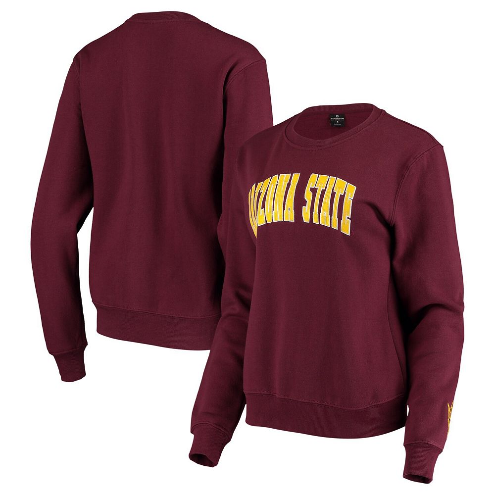 Women's Colosseum Maroon Arizona State Sun Devils Campanile Pullover ...