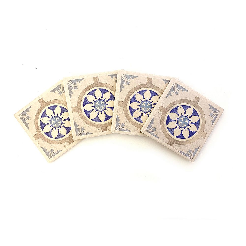 Thirstystone OCS Azure Tile Square 2 4-pc. Coaster Set
