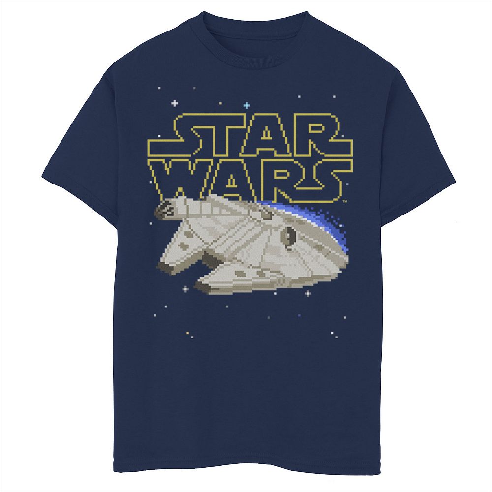 Boys 8-20 Star Wars Millennium Falcon 8-Bit Graphic Tee