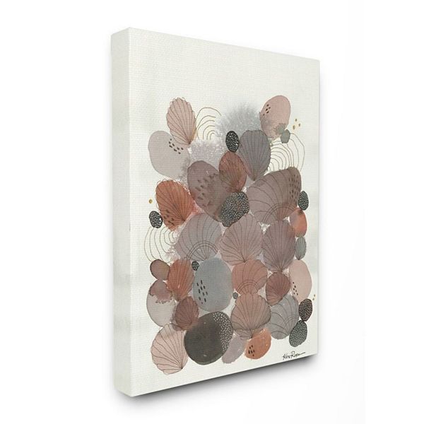 Stupell Home Decor Abstracted Stones & Shells Canvas Wall Art