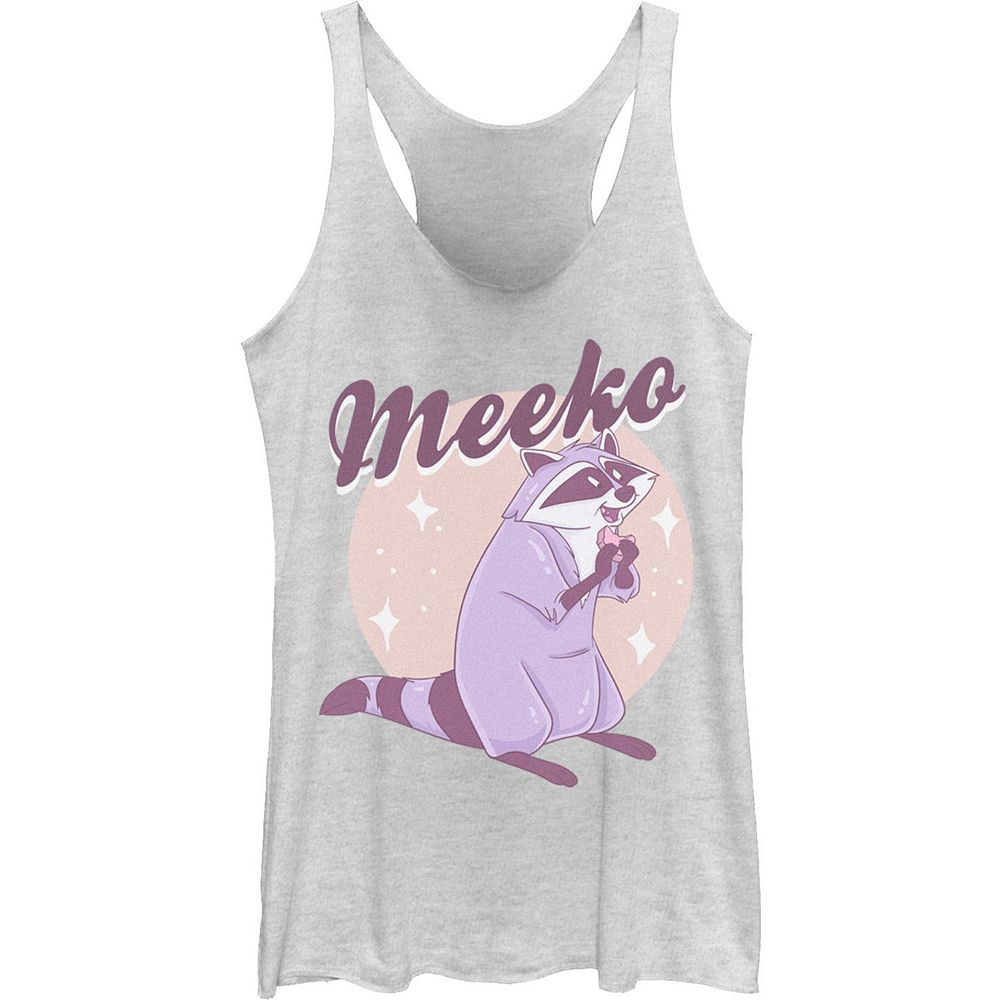 Juniors' Disney's Pocahontas Meeko Eating Portrait Tank Top