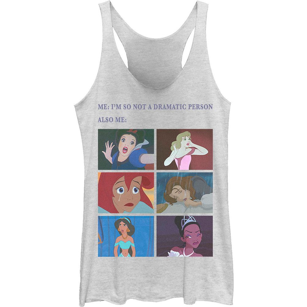Juniors' Disney's Princess "Not Dramatic" Meme Panel Tank Top