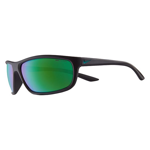 Mens Nike Rabid 64 Mm Semi Rimless Wrap Polarized Sunglasses