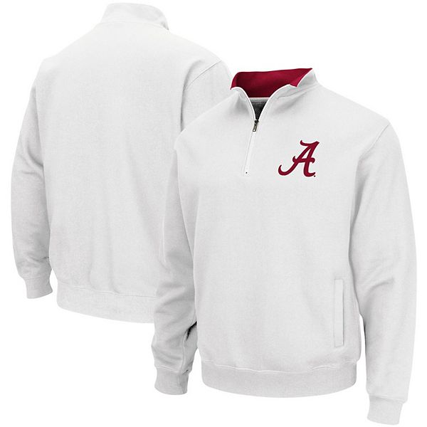 Men's Colosseum White Alabama Crimson Tide Tortugas Logo Quarter-Zip ...